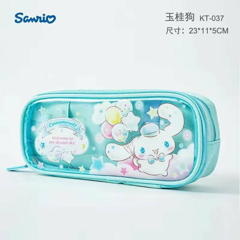 Пенал Hello Kitty Kuromi Sanrio, откидная планка, фиолетовый, для девочек