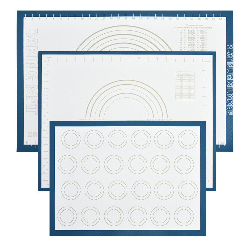 Силиконовый коврик для выпечки, устойчивый к высоким температурам, из стекловолокна, коврик для макарон, антипригарный силиконовый коврик для замеса, коврик для противня