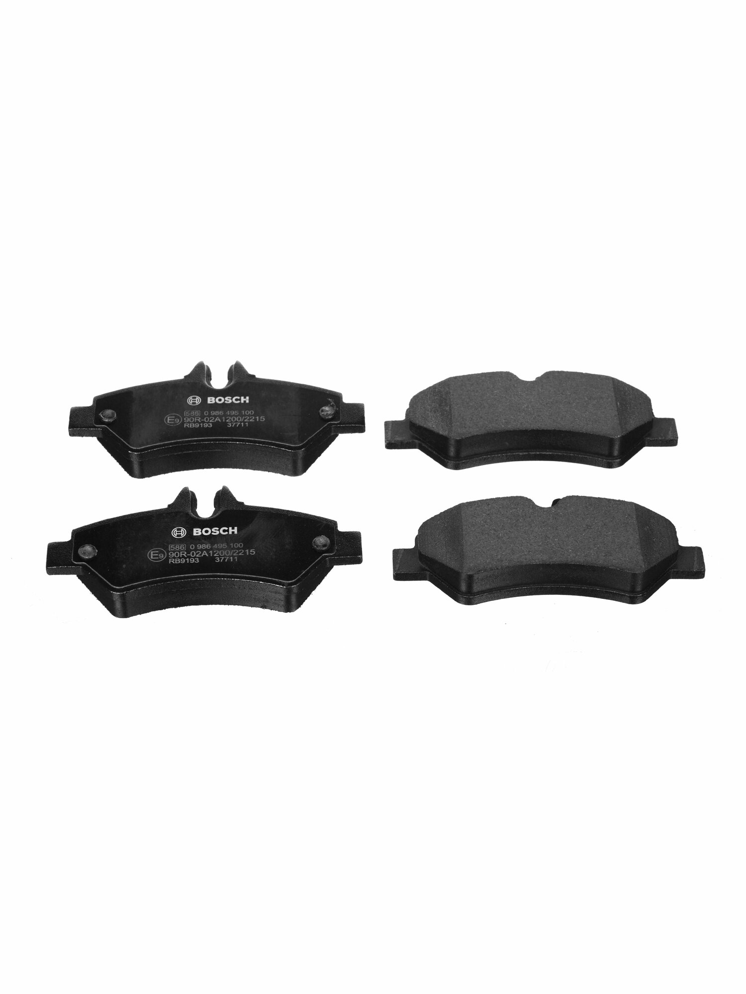 Колодки тормозные дисковые задние BOSCH (0 986 495 100)