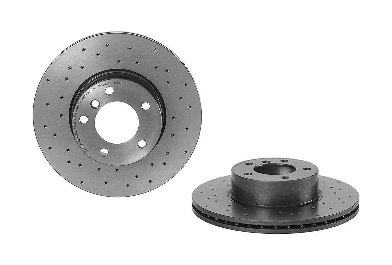 Диск тормозной вентилируемый передний BREMBO (09. B337.2X) Xtra Xtra