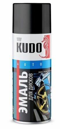 Краска спрей KUDO для дисков черная 520мл