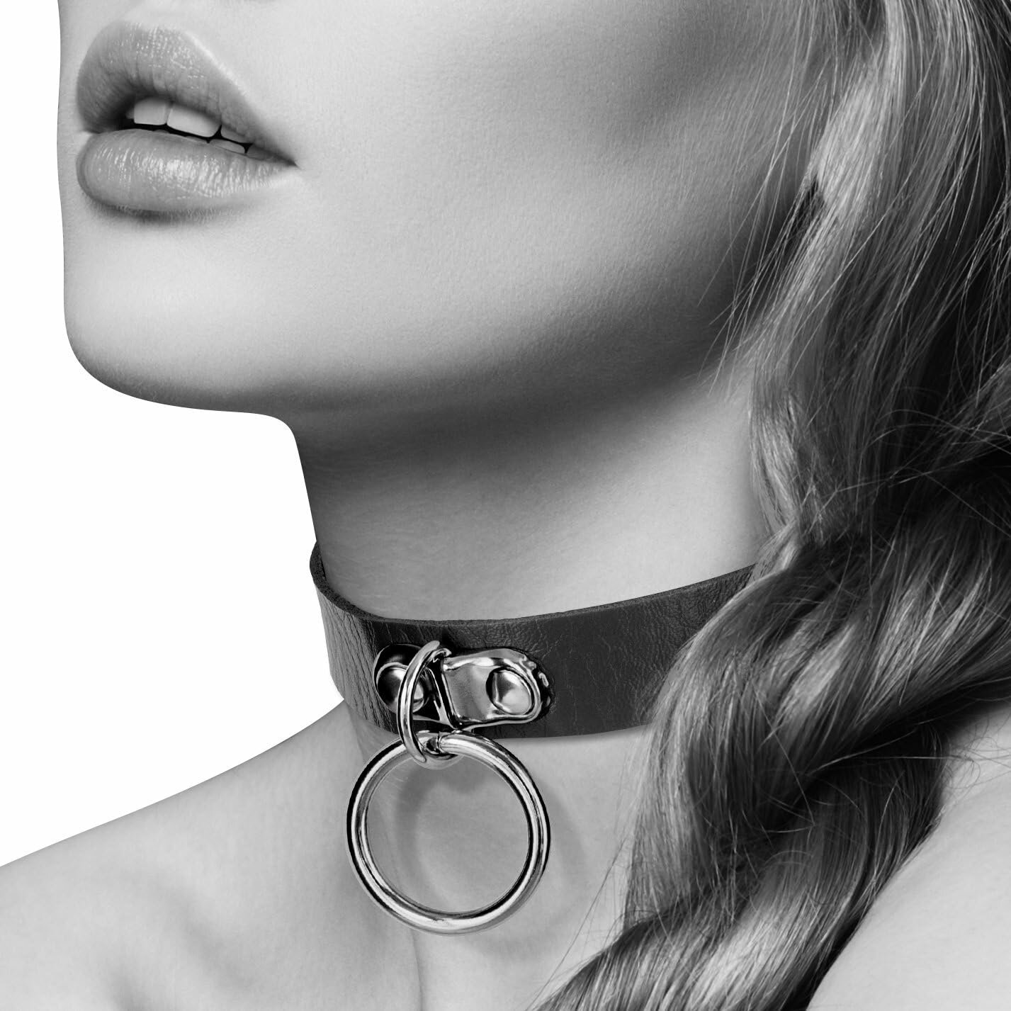 K-6060010010 Чокер с кольцом черный COLLIER FETISH NOIR Concorde