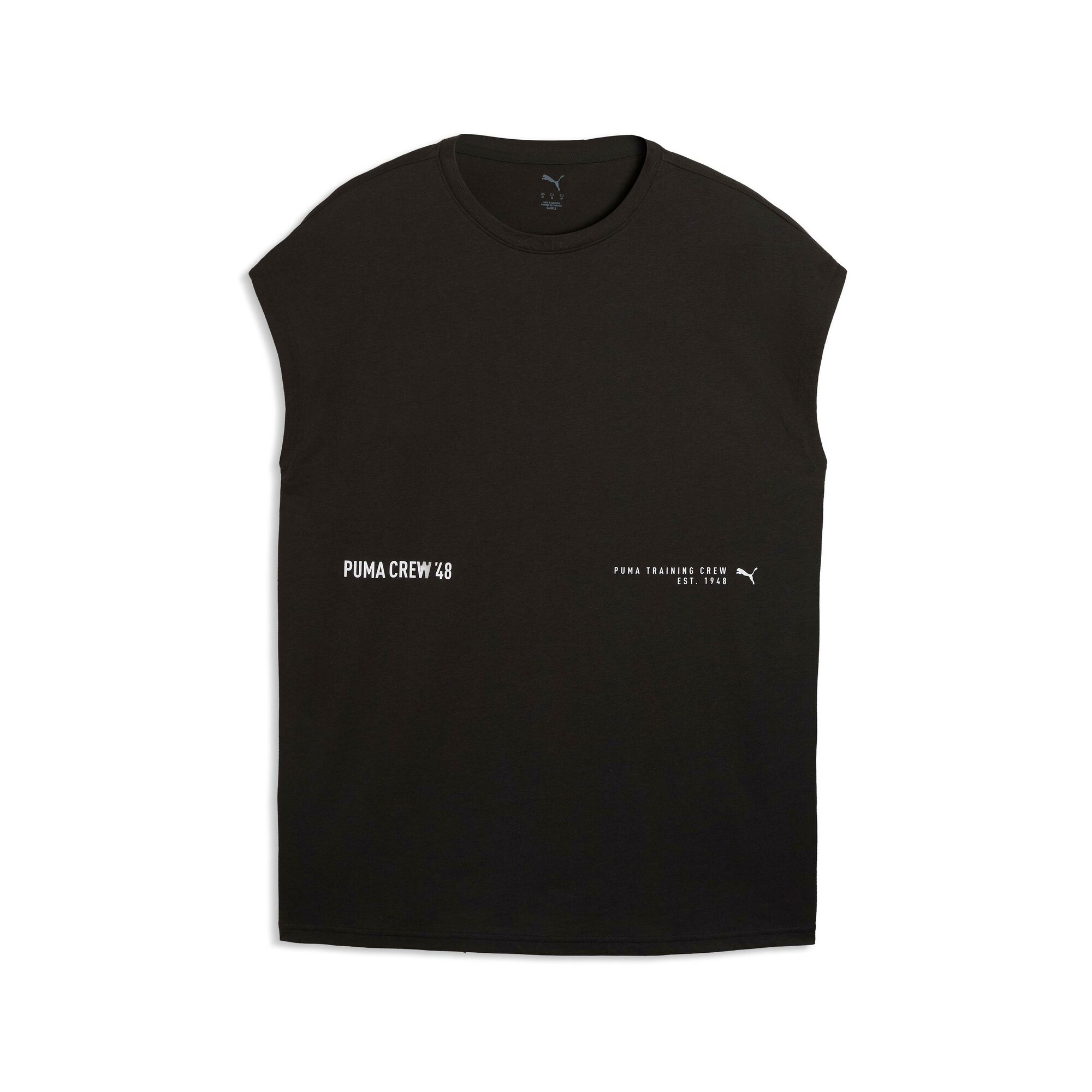 Майка спортивная PUMA GRAPHIC CUTOFF TANK, размер XL, черный — фото 1