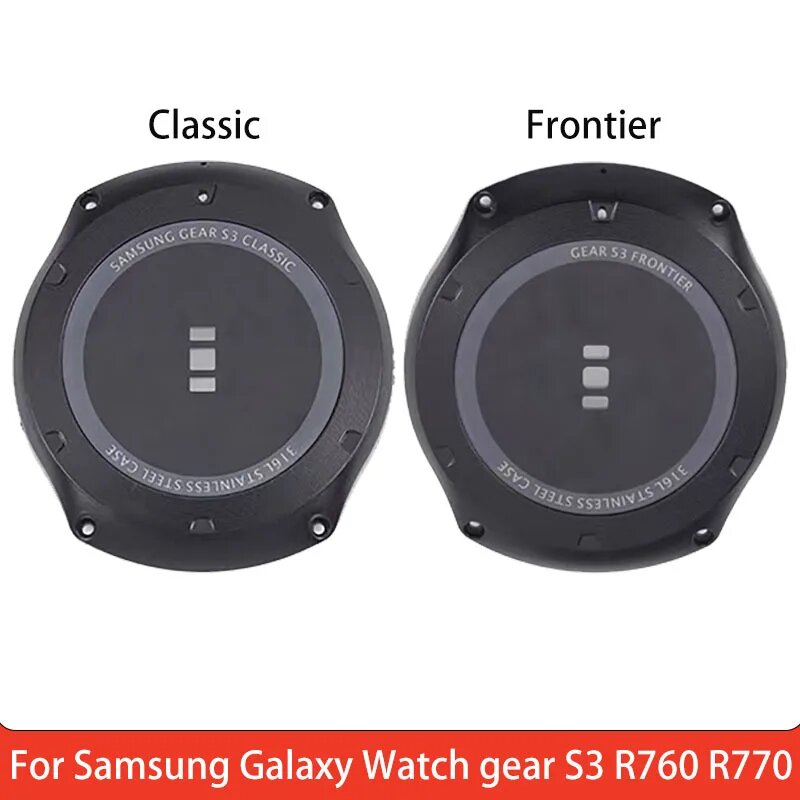 Задняя крышка со стеклом для Samsung Galaxy Watch Gear S3 Classic SM-R770, запасные Frontier SM-R760