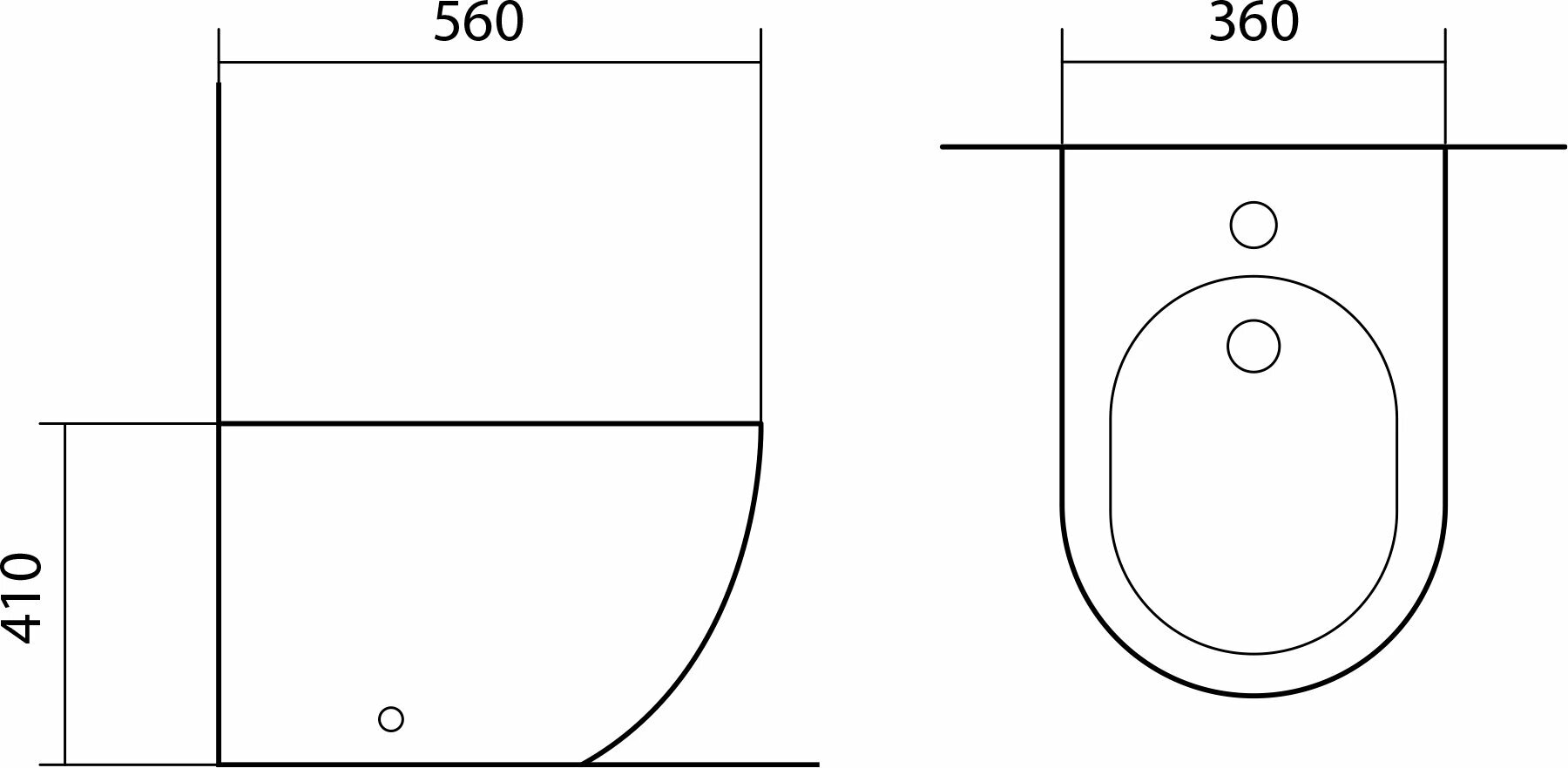 Биде напольное Aquatek Европа AQ1017-00