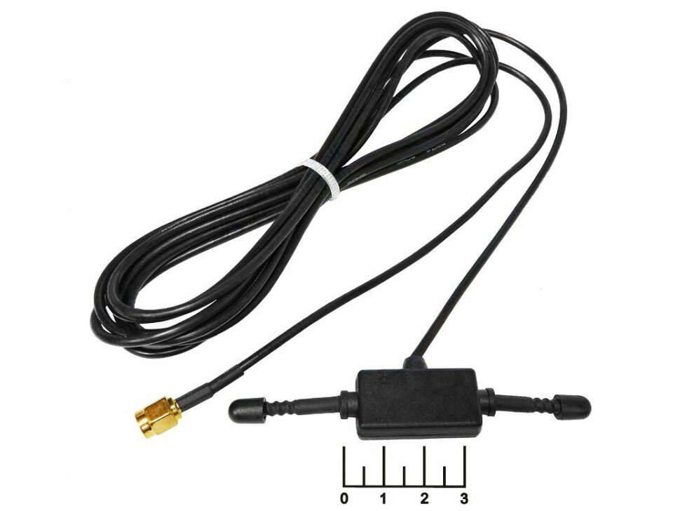 Антенна автомобильная GSM JCYJ9018 (RG-174) на стекло 3м GSM-07