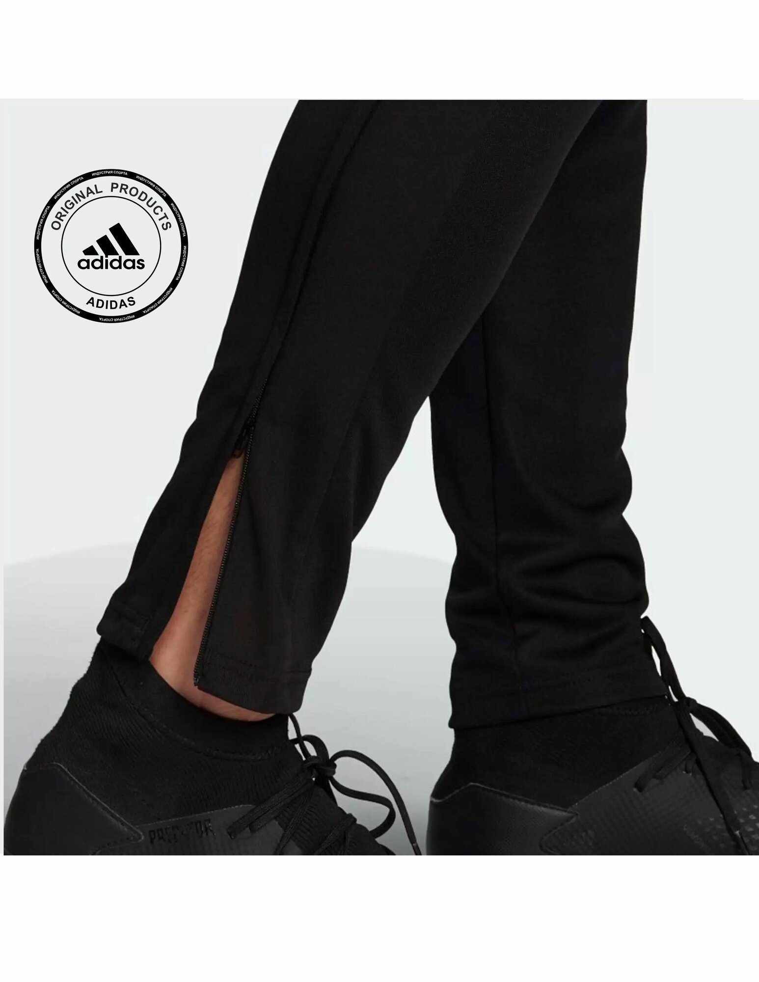 Брюки спортивные adidas Tiero 21, размер XS, черный/черный — фото 1