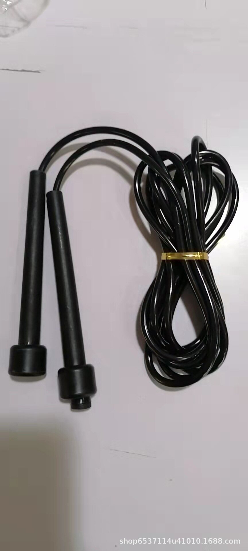 Скакалка для бега, спортивная, с детской ручкой, черная