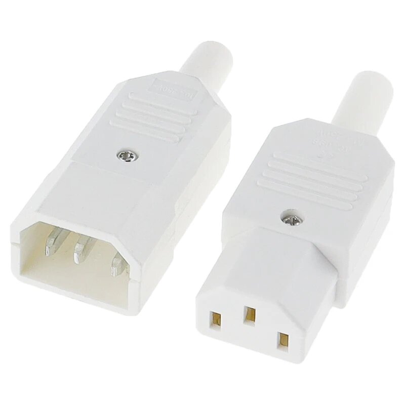 Черный IEC C13 женский сетевой разъем 1Set W