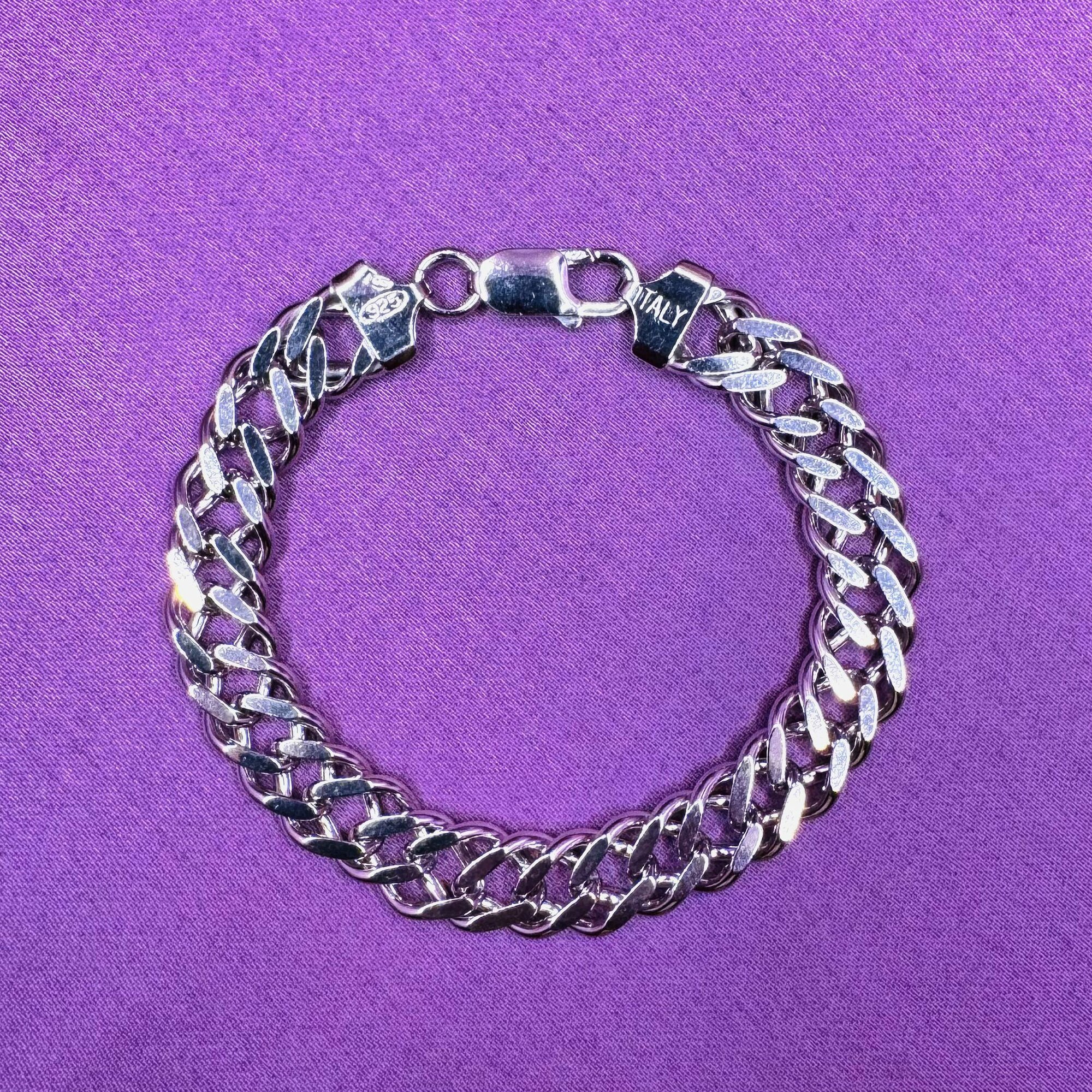 Браслет, серебро, 925 проба, родирование