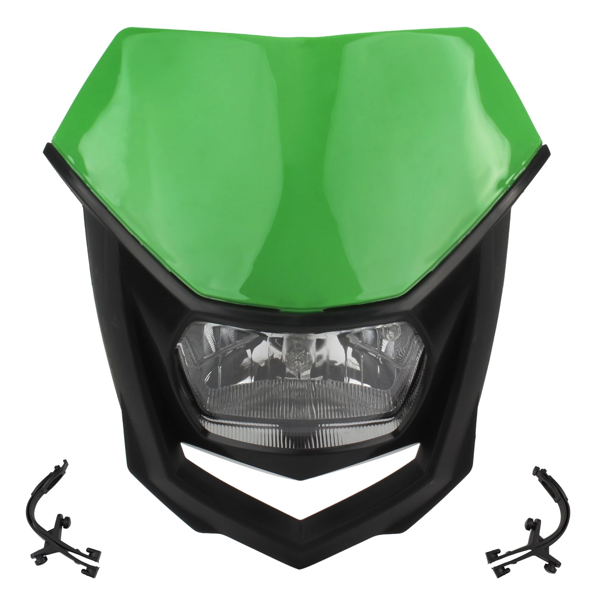 Фара В Сборе Для Мотокросса KTM Yamaha Kawasaki Suzuki Honda KLX CRF WR YZ 250 44, Зеленый, green