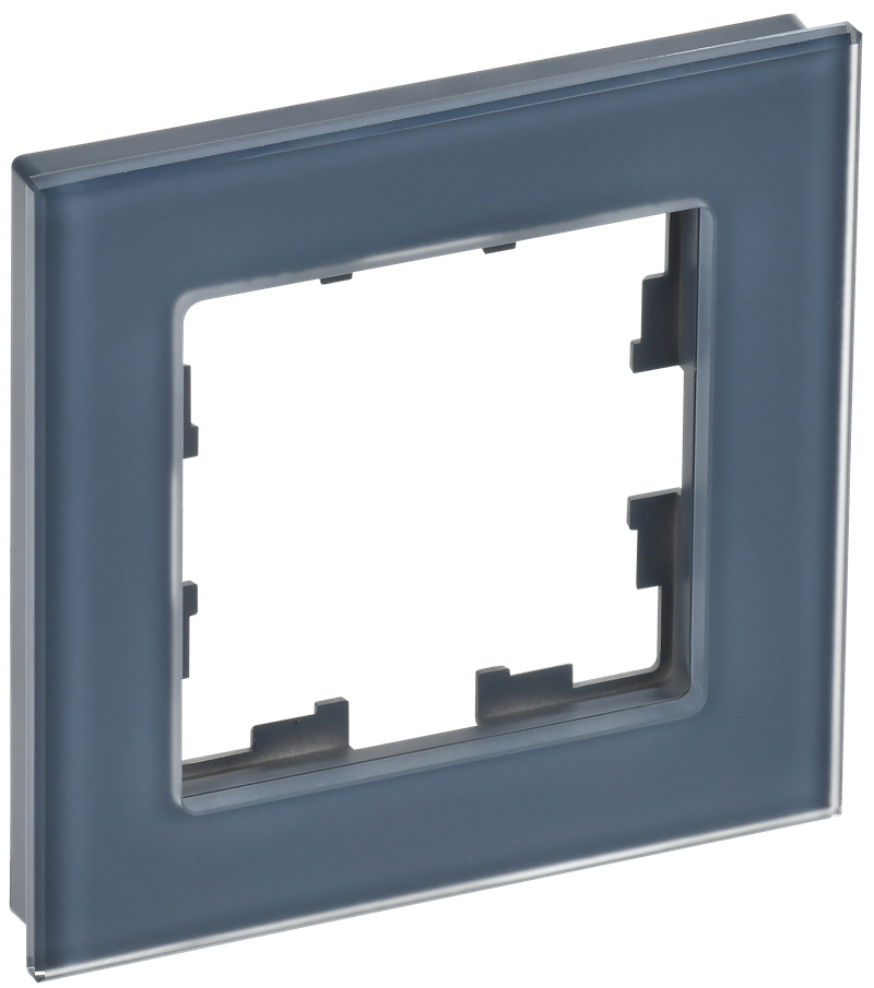 Рамка электроустановочная IEK / ИЭК Brite РУ-1-2-Бр, BR-M12-G-31-K35, маренго, 1 пост / для розеток и выключателей