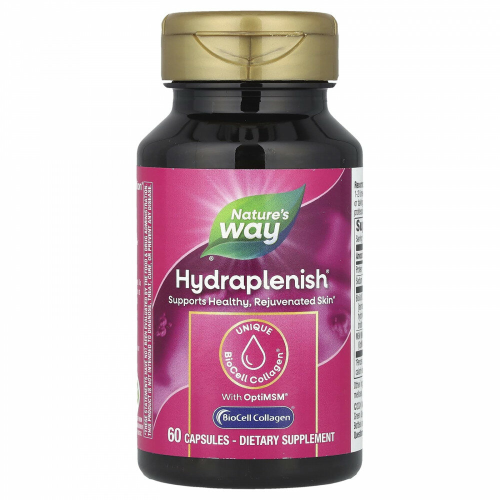 Nature's Way, Hydraplenish® с OptiMSM®, 60 капсул