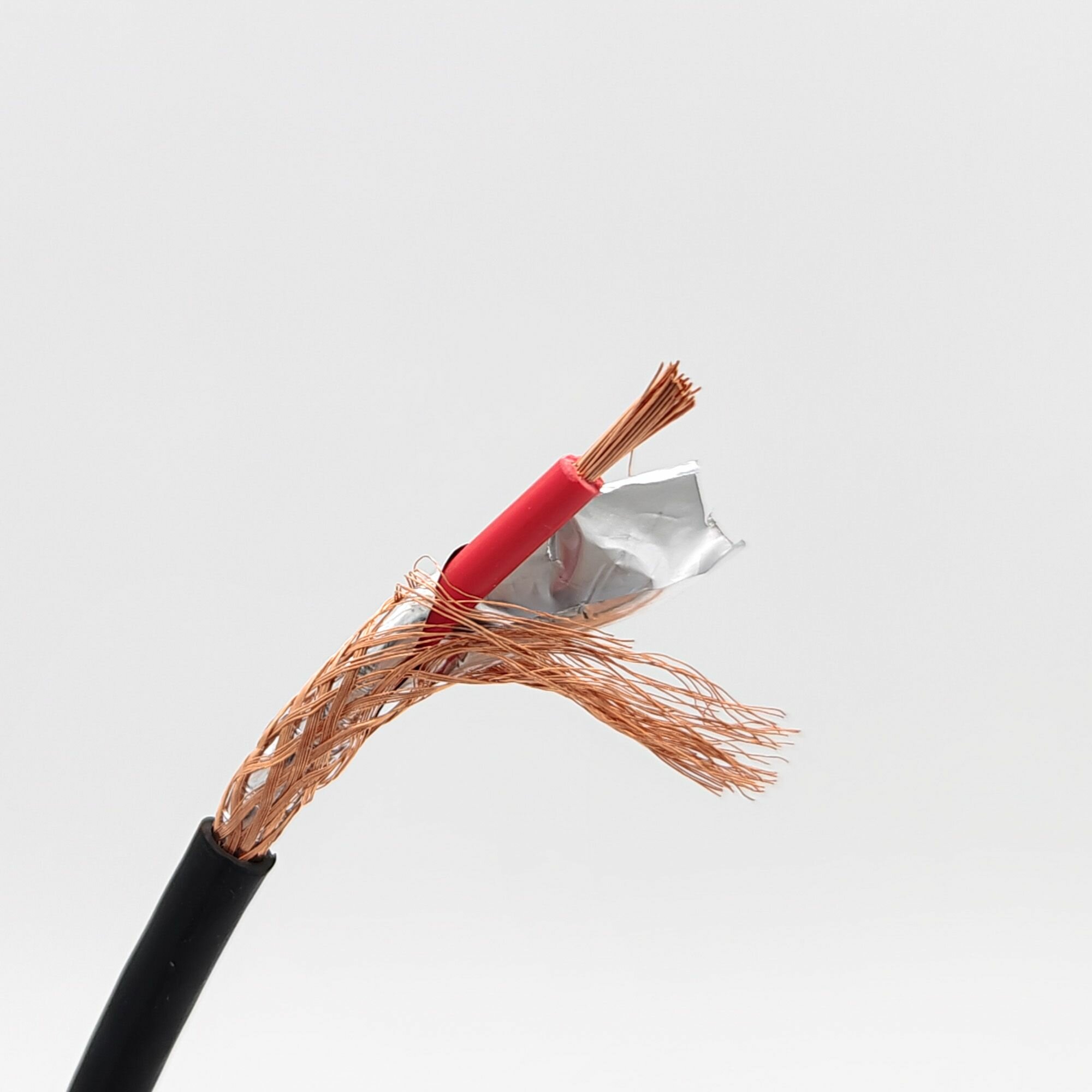 Кабель экранированный RVVP 1х1.5, Cu, ПВХ, 2 метра