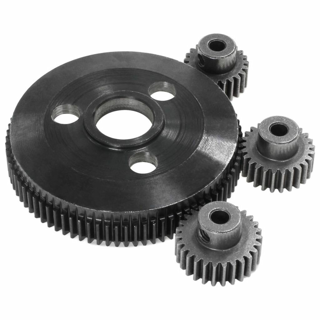 Metal 76T 83T 90T Spur Gear с наборами шестерни 25T/27T для 1/10 2WD запасных механизмов замена аксессуаров