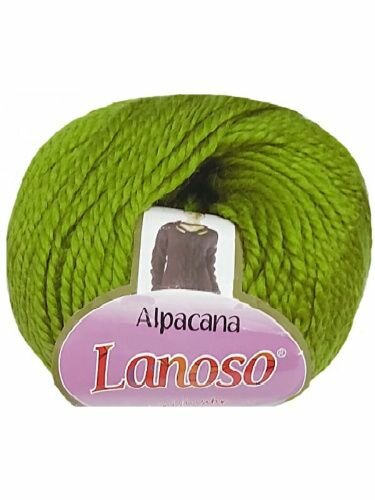 5 Мотков, Lanoso ALPACANA, 40% Акрил, 35% Шерсть, 25% Альпака / 100 гр. - 130 м, Цвет-3018