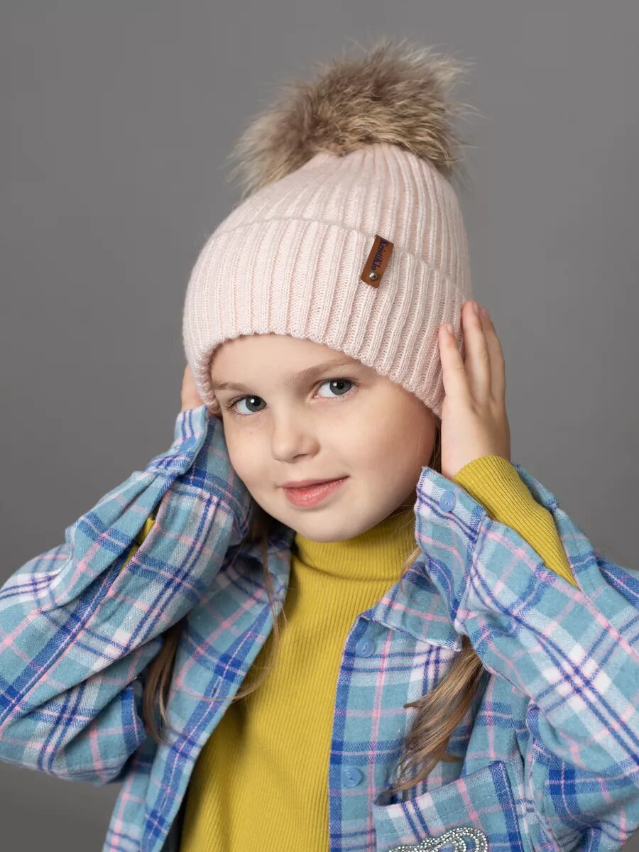 Шапка-бини дети зима для детей