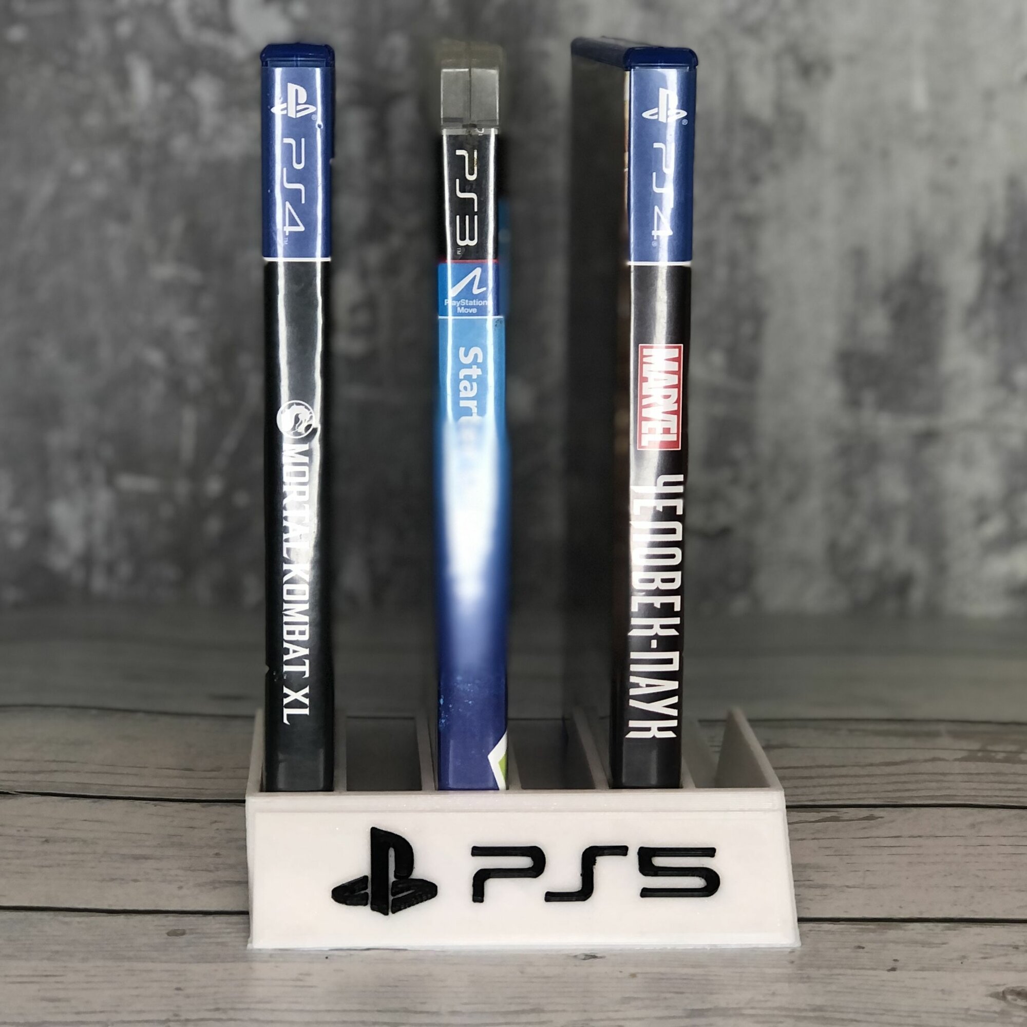 Подставка для дисков PS5 PS4 PlayStation белая