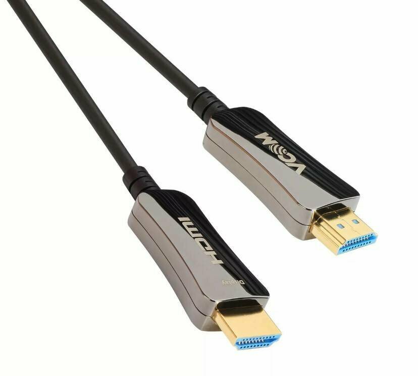 Активный оптический кабель HDMI 19M/M, ver. 2.0, 4K@60 Hz 10m VCOM
