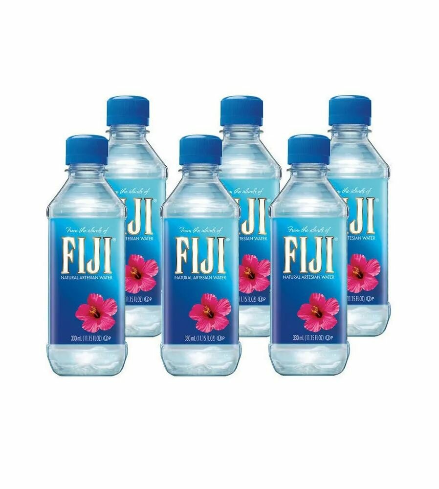 Вода минеральная "Fiji", премиум, 0,33 л, ПЭТ, упаковка 6 штук