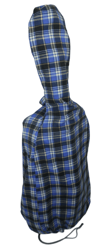 Чехол (мешочек-пижама) для виолончели 4/4 из фланели (байки) в клетку Bag-RFl-ClCh