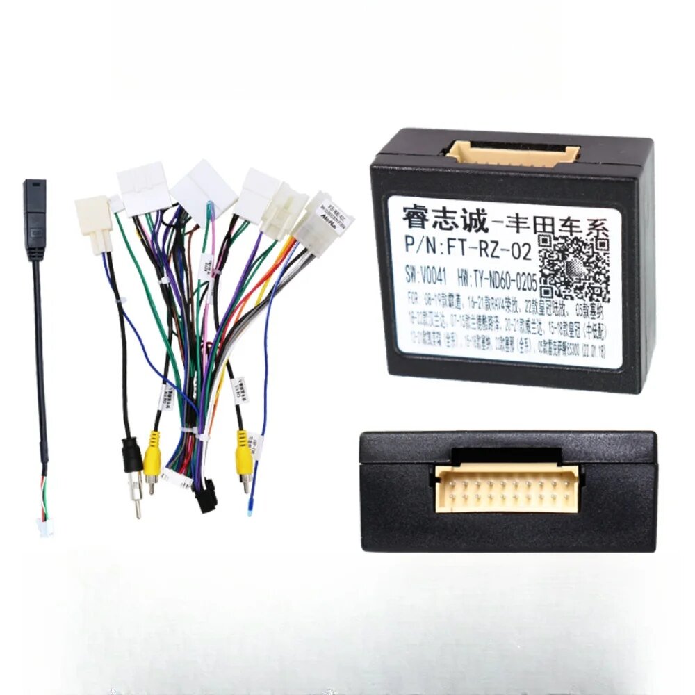 Canbus Box FT-RZ-02 для Toyota Corolla/Camry/CHR/RAV4/Spade/Yaris/Prius с жгутом Canbus With Cable