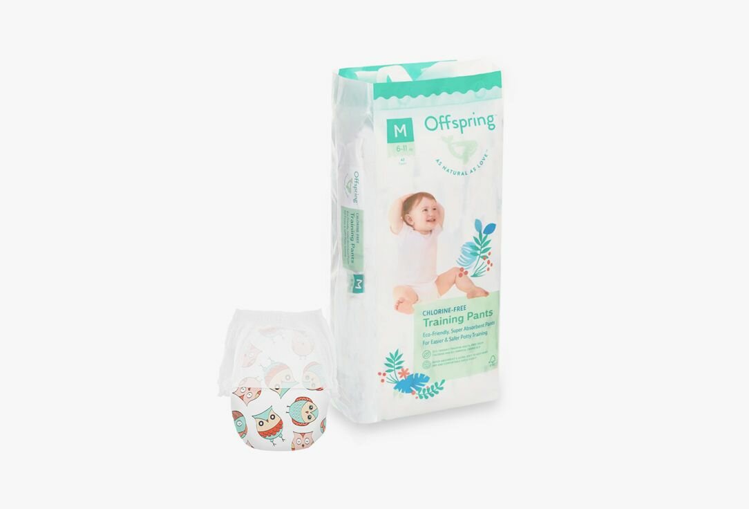 Трусики-подгузники OFFSPRING 6-11 кг, совы