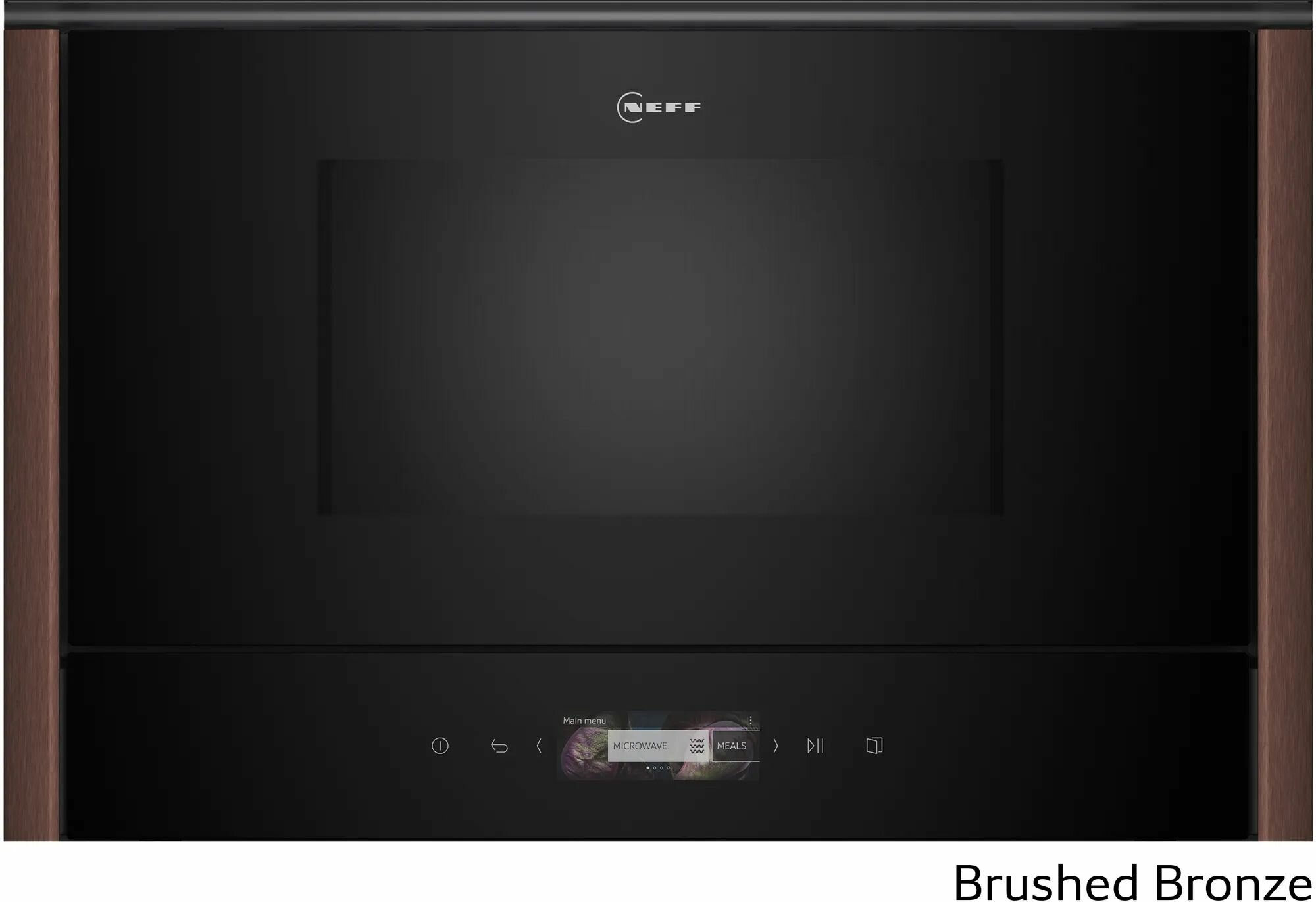 Встраиваемая Микроволновая печь Neff NL9WR21Y1/ Brushed Bronze/ Открытие дверцы влево