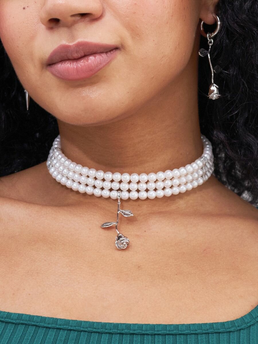 Колье, фианит