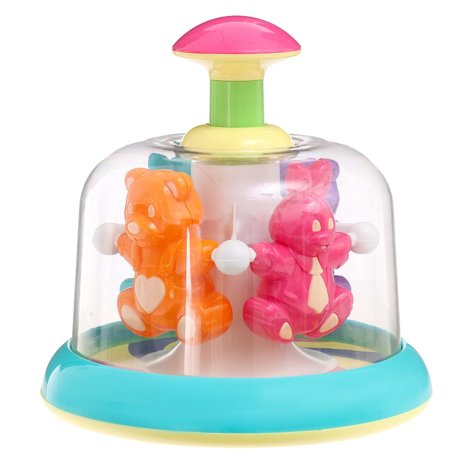 Юла-карусель STELLAR "Лесная сказка", коллекция Карамель, цвет микс, от 6 мес.