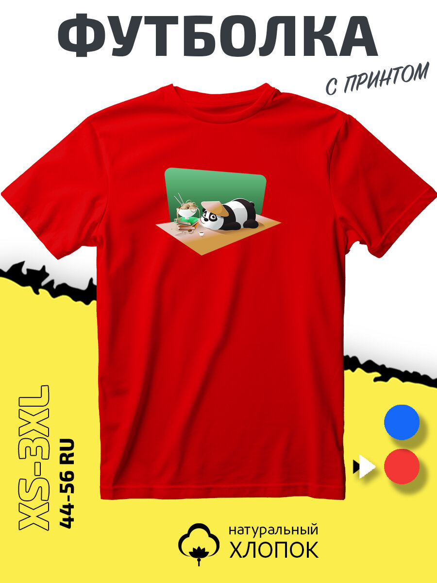 Футболка с принтом пандой