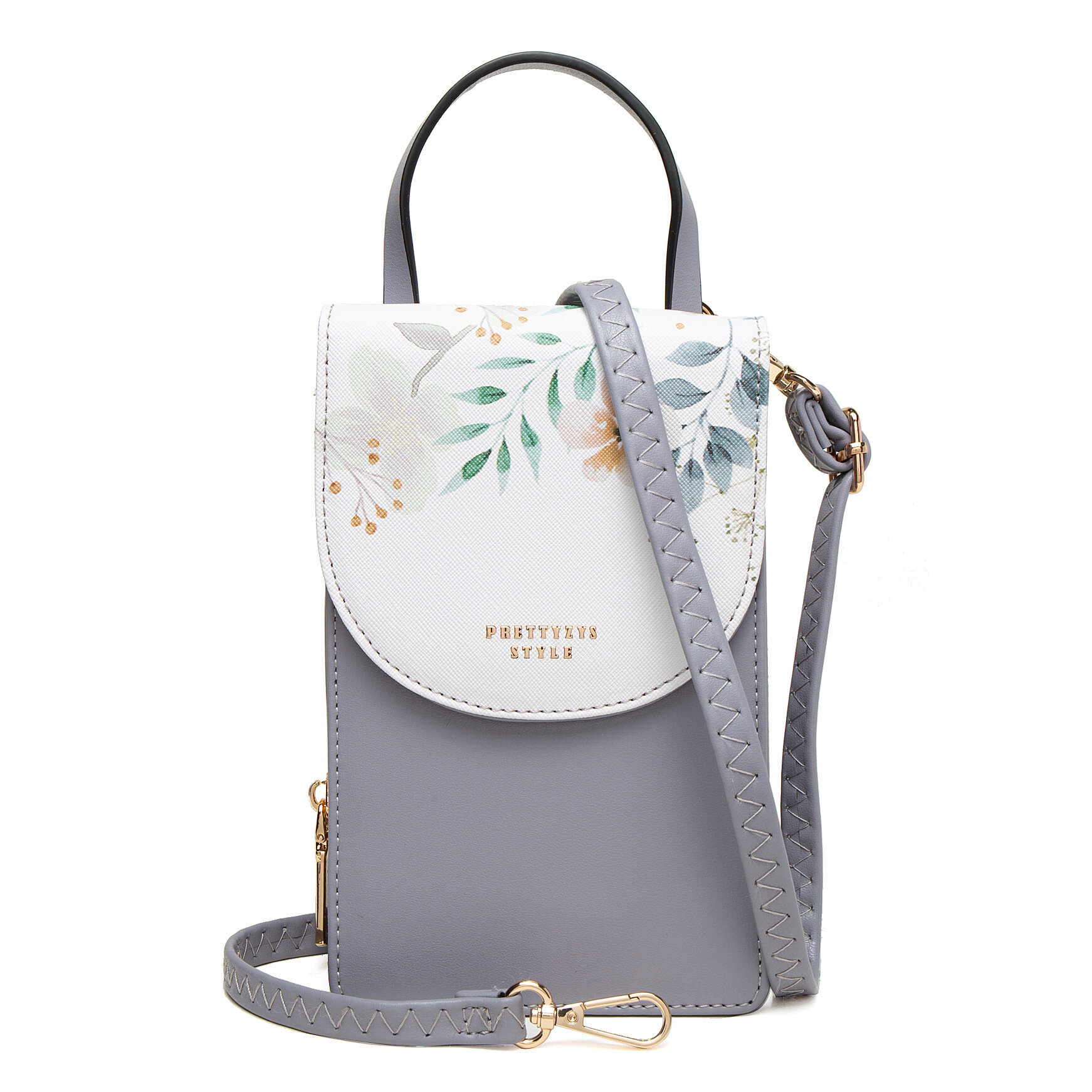 Сумка-мессенджер, для телефона, женская, полиуретан, фиолетовая, синяя