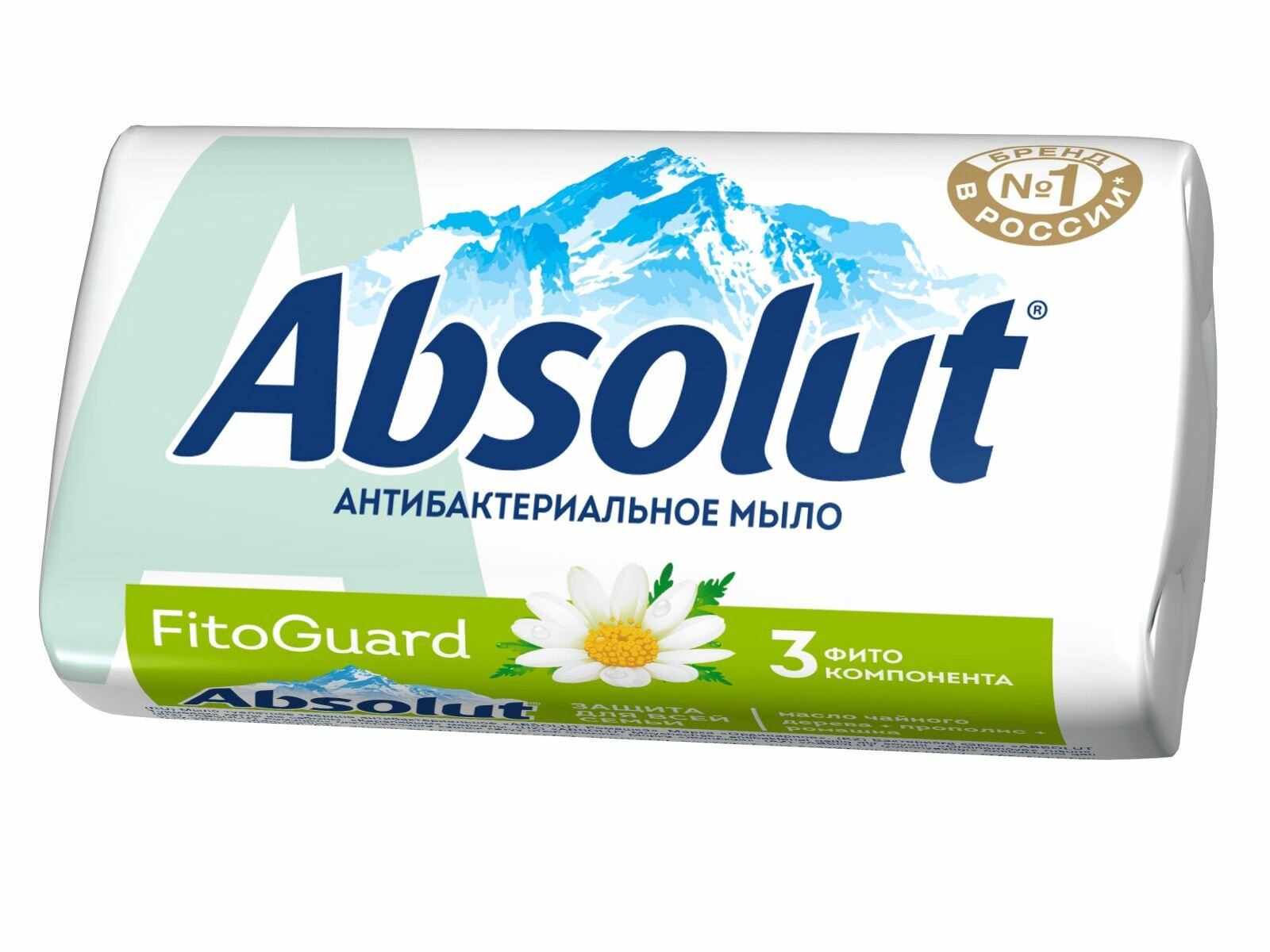 Туалетное мыло ABSOLUT Nature FitoGuard ромашка, 90 г, антибактериальное (6062)
