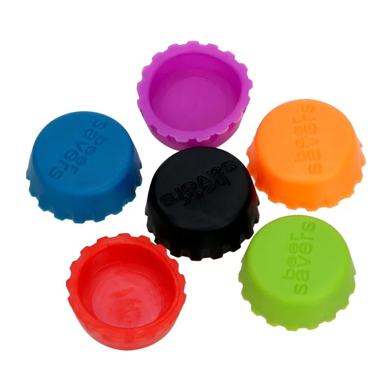 MOONBIFFY набор силиконовых крышек для бутылок 6 шт. Random Color 1pc