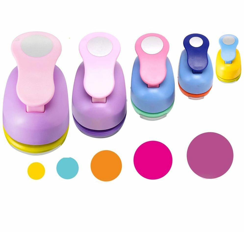 5 шт. Круговой дырокол, Пробойники для бумаги скрапбукинг, Бумажный дырокол