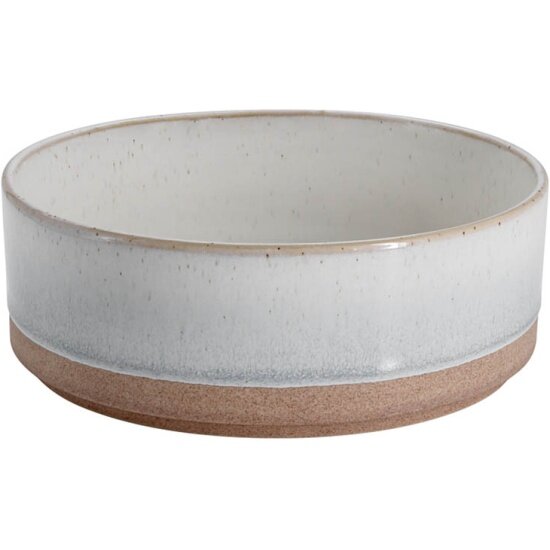 Салатник Home & Style "Azurro" 16х6 см, 750 мл, керамика, бежево-серый, в крапинку, Спираль (HS-HL1039900)