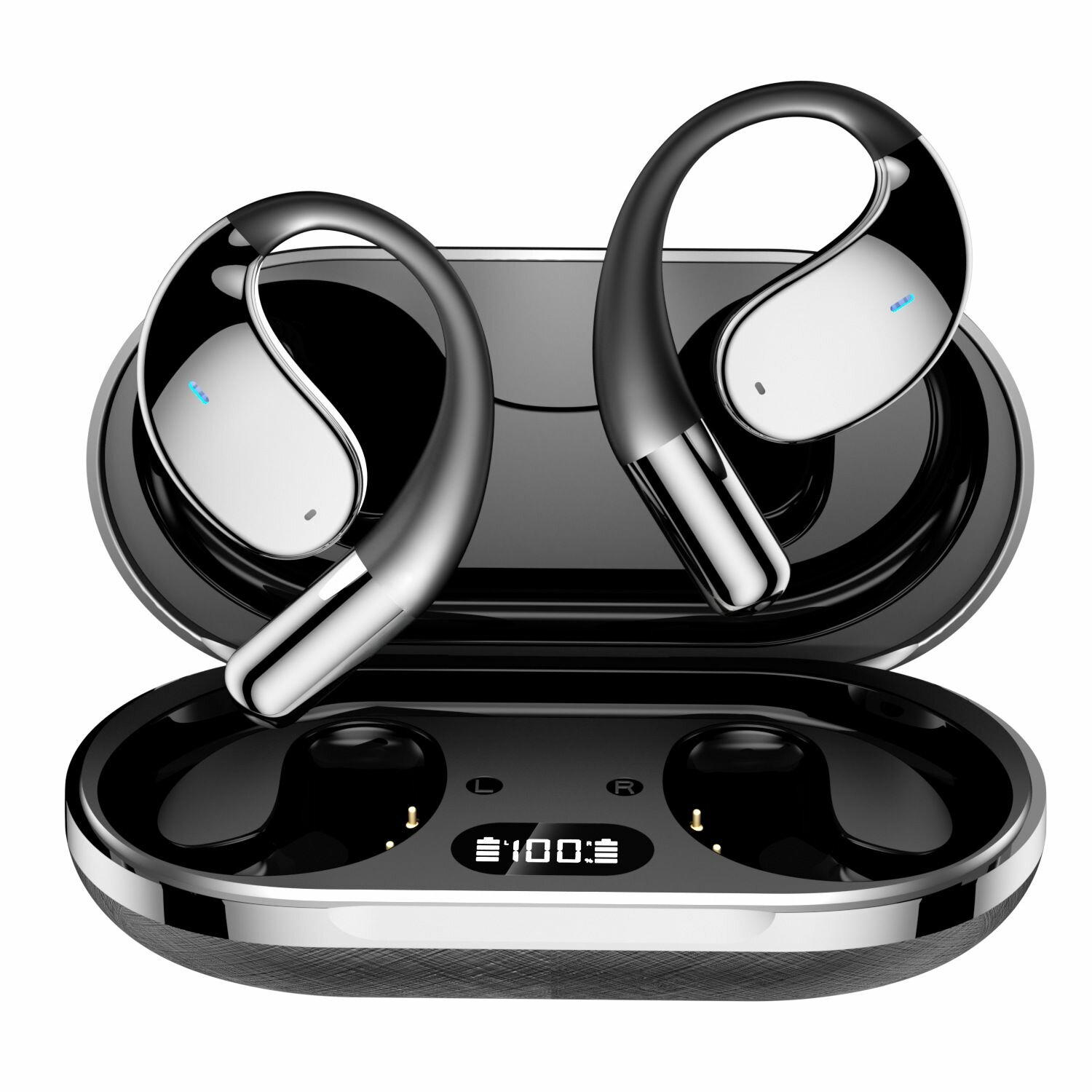 Наушники беспроводные 1, Bluetooth, черный матовый