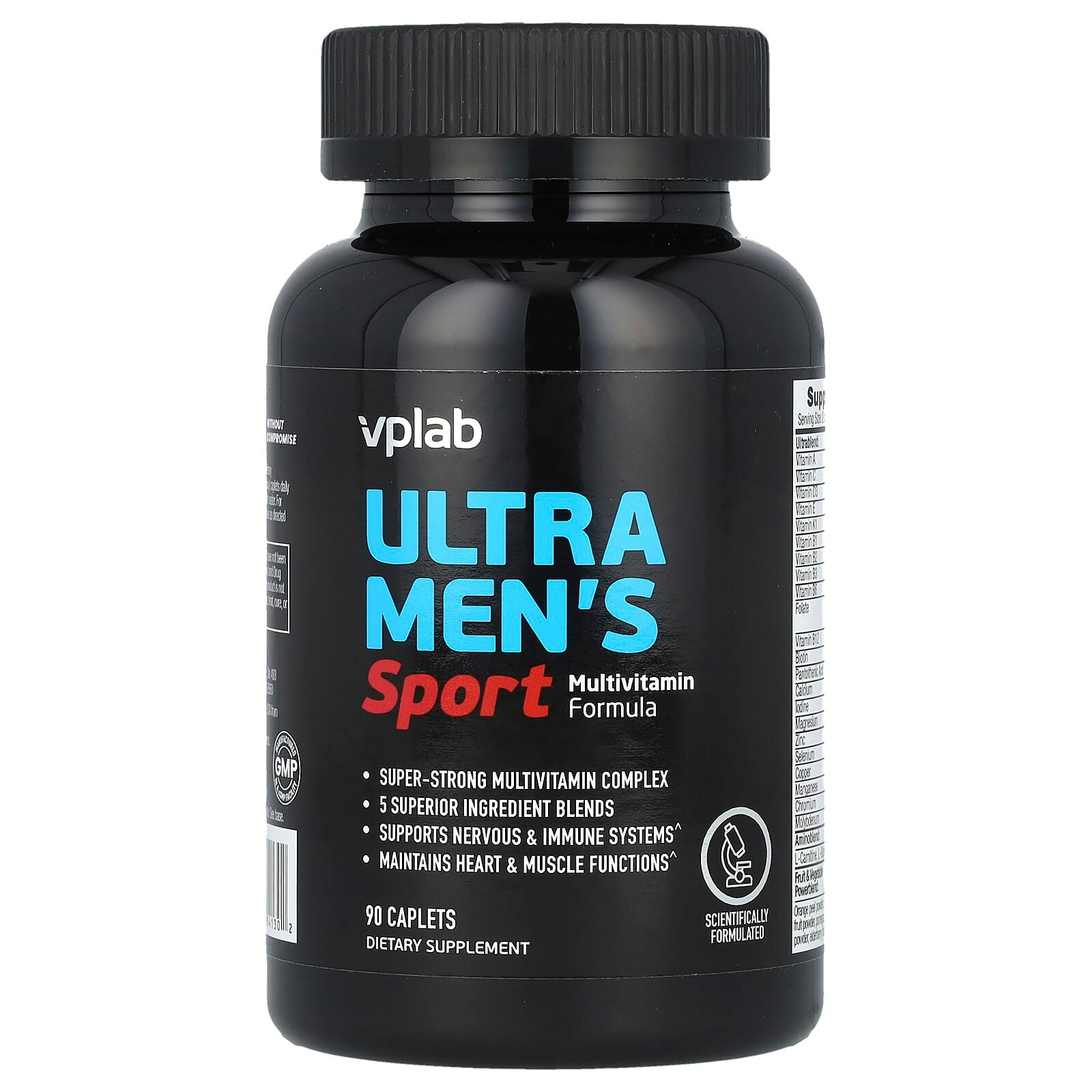 Витамины для мужчин VPLab Nutrition Ultra Mens Sport Multivitamin Formula, 90 капсул