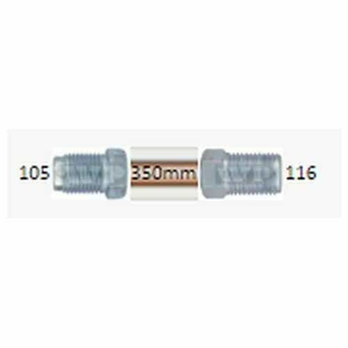 Трубка тормозная d=4.75mm Длинна 350мм (Z-105/Z-116) AUTO-GUR AGWP354