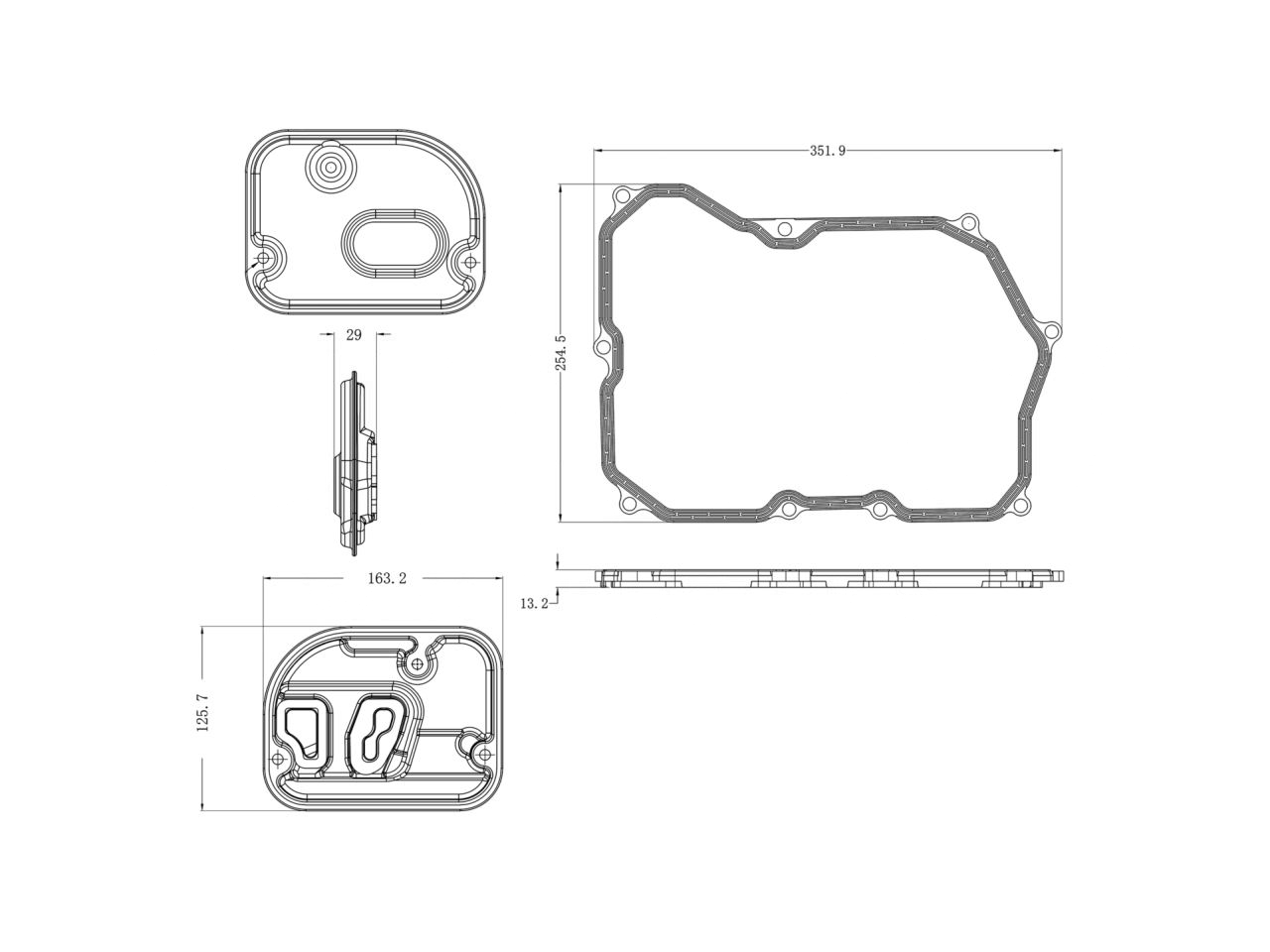 UNIO FLT-30014 (09M325429) фильтр масляный акпп (с прокладкой) VW Passat (Пассат) b6 05-, Tiguan (Тигуан) 07-,