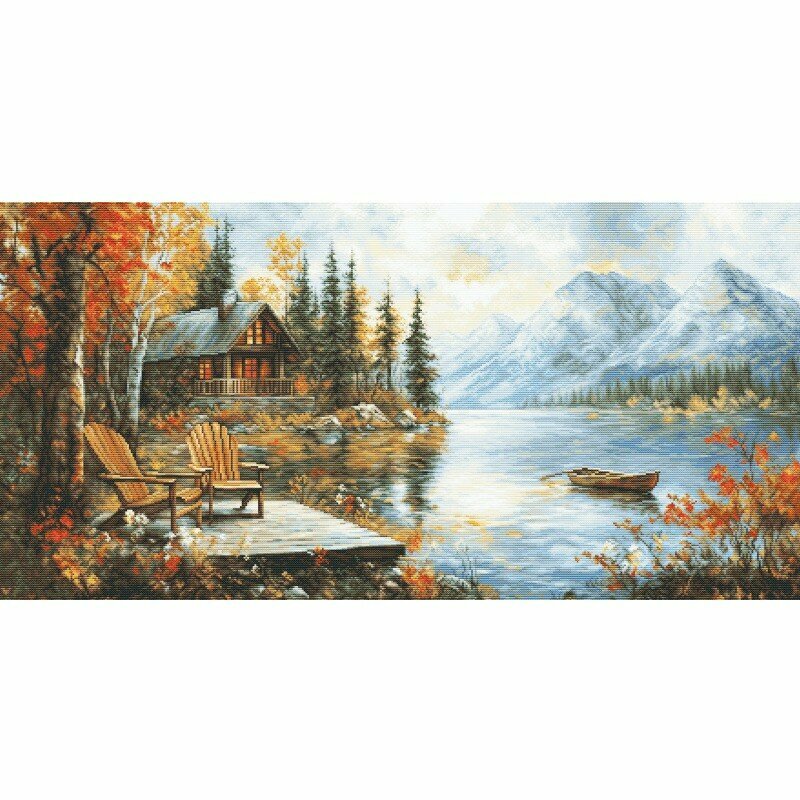 Набор для вышивания Luca-S #G716 Отголоски золотого сезона, Гобелен, 44 x 22 см