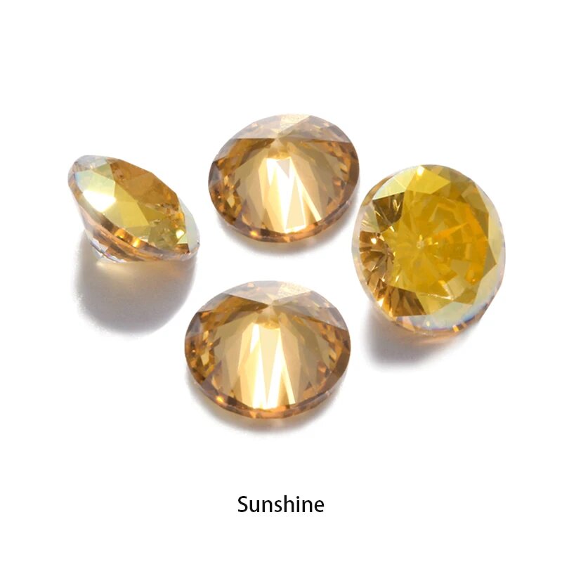 Цирконы круглые Sunshine 7mm - 20шт