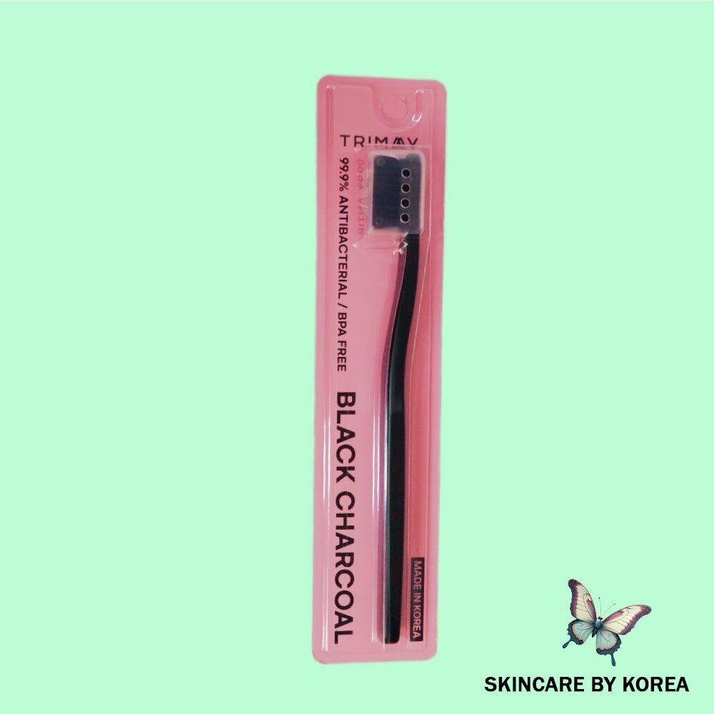 TRIMAY Зубная щетка с угольным напылением Black Charcoal Toothbrush 1 шт