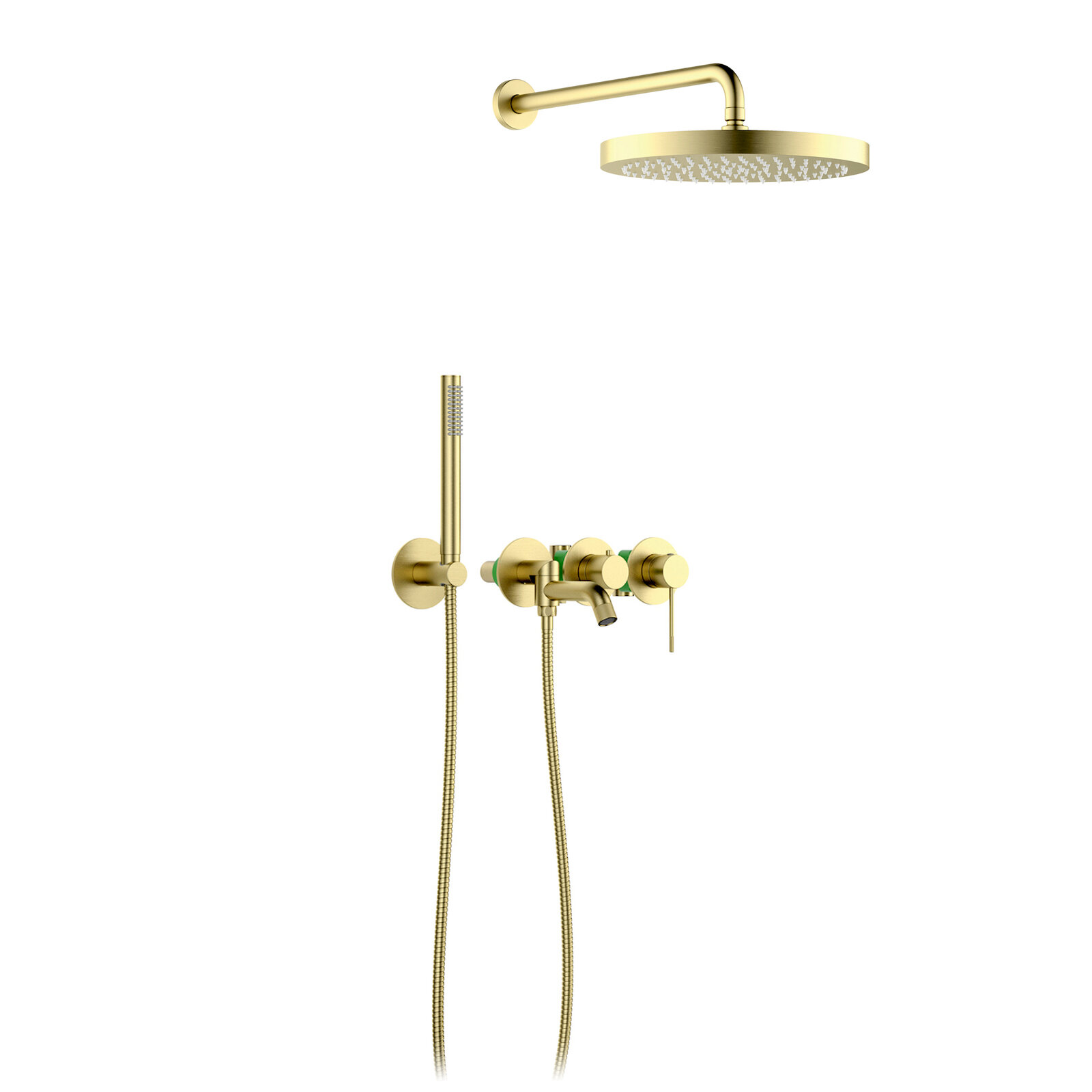 Душевая система Timo Saona SX-2348/17SM скрытого монтажа, золото матовое