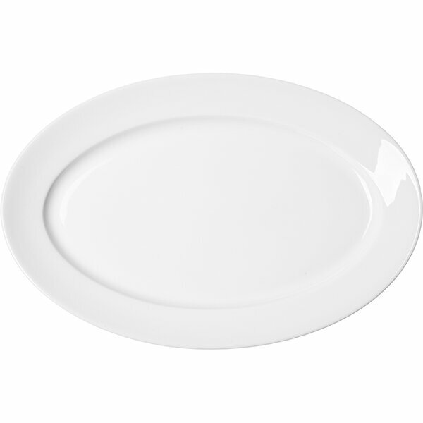 Блюдо Белая Принц овальное фарфор , L=31см
