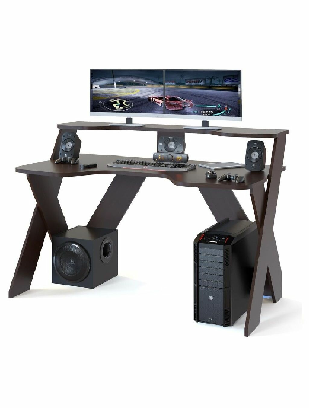 Стол компьютерный КСТ-118 135х80х96 см