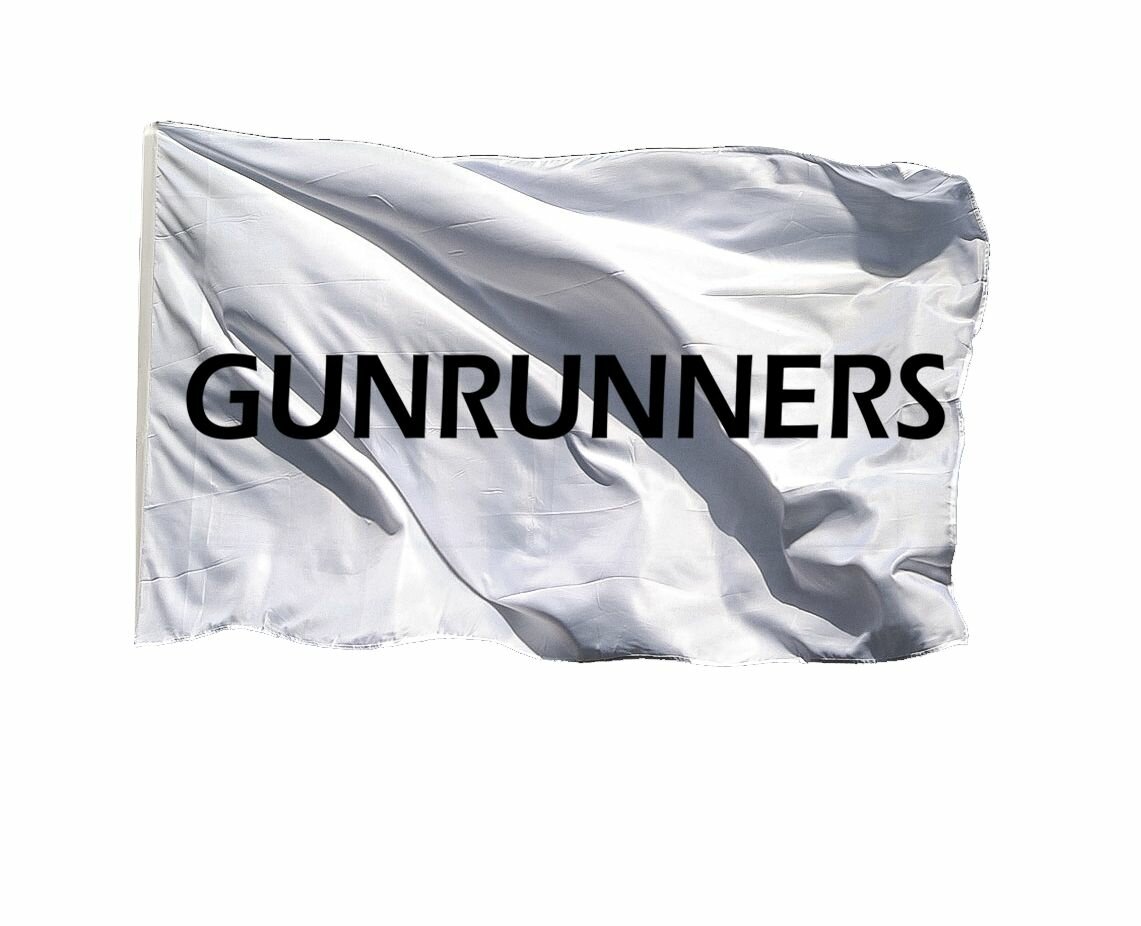 Флаг Оружейников из Fallout Фоллаут 70х105 см на шёлке для ручного древка