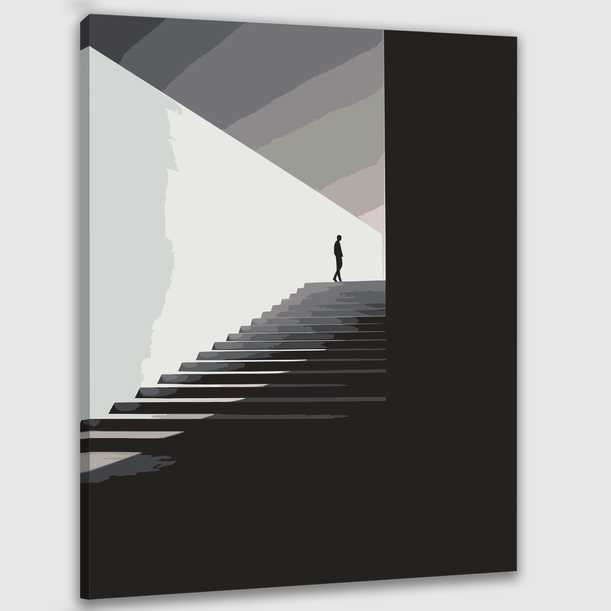 Картина по номерам 40x50 см, черно-белая фотография, минимализм, один объект, пустое пространство