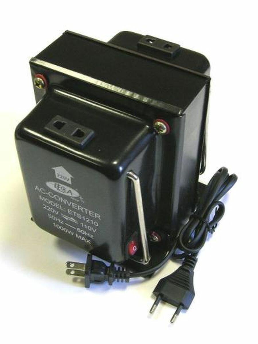 Трансформатор ETS1210 ELECA универсальный 220-110 В, 110-220 В, 1000 Вт