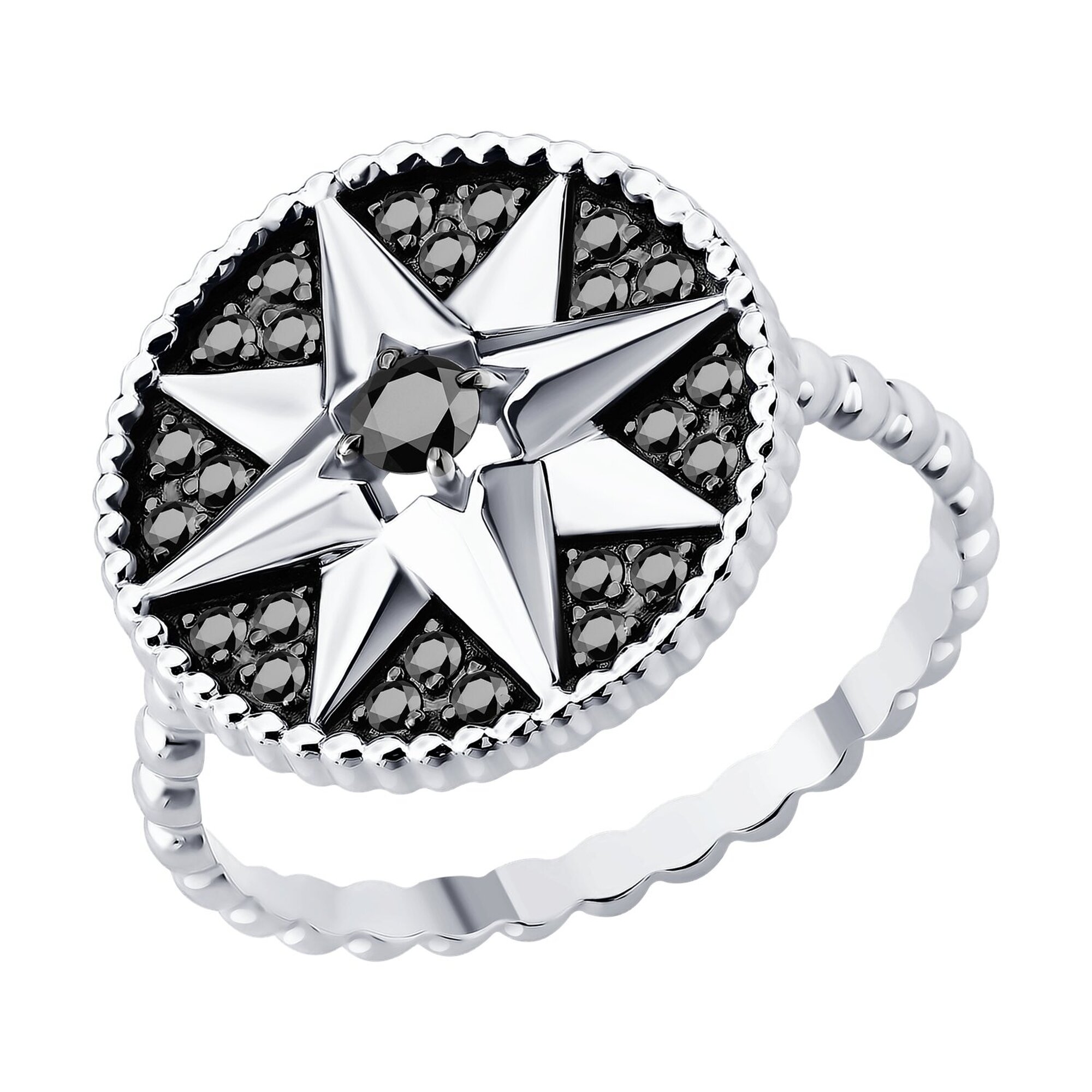 Кольцо, белое золото, 585 проба, бриллиант